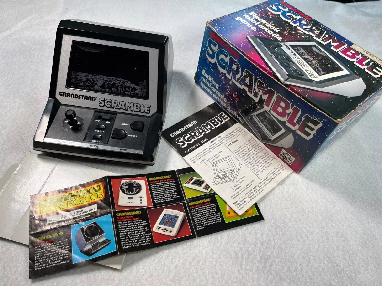 Scramble Grandstand Tabletop Electronic Game with Box & Instructions ...